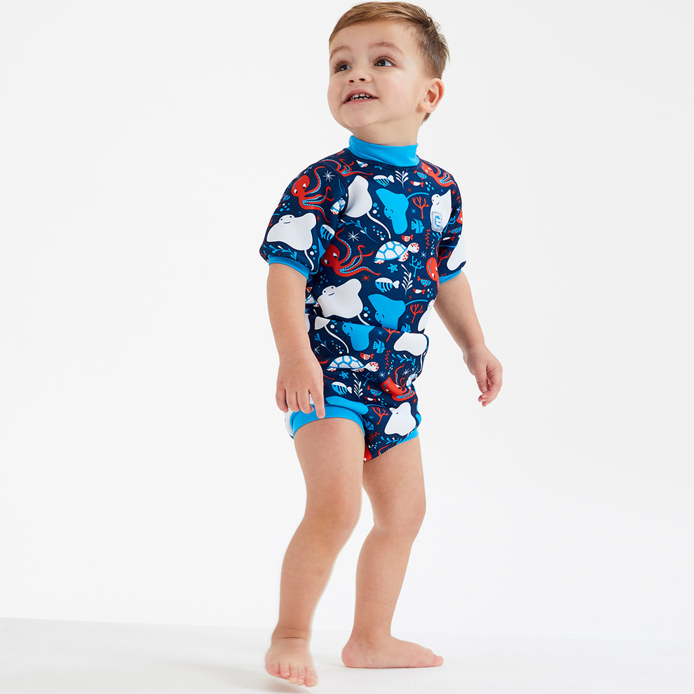 Happy Nappy Wetsuit with Reusable Swim Nappy, Under The Sea – Splash ...